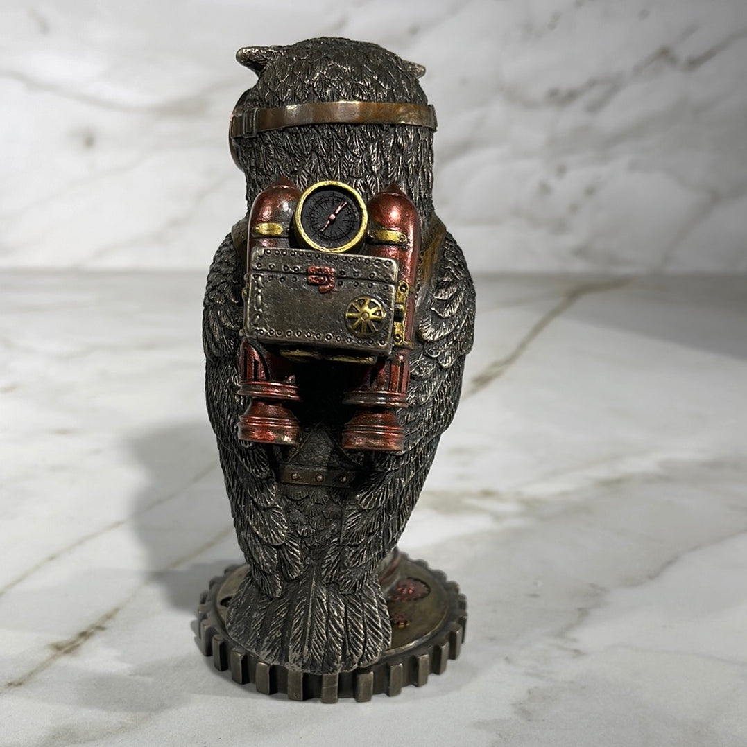 Steampunk Owl Statue — AllSculptures