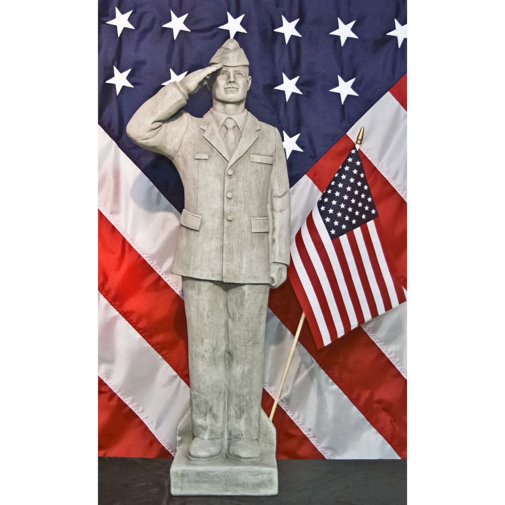 Concrete Military Statues | Outdoor Yard Display — AllSculptures