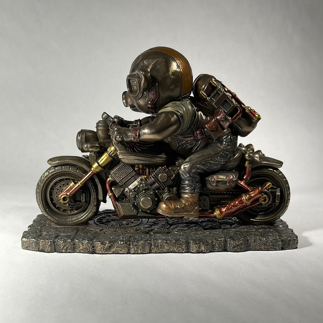 Steampunk Pig on Motorcycle Statue — AllSculptures