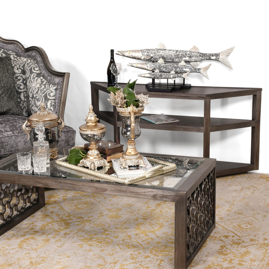 Modern Mosaic Mirrored Fish Sculpture — AllSculptures