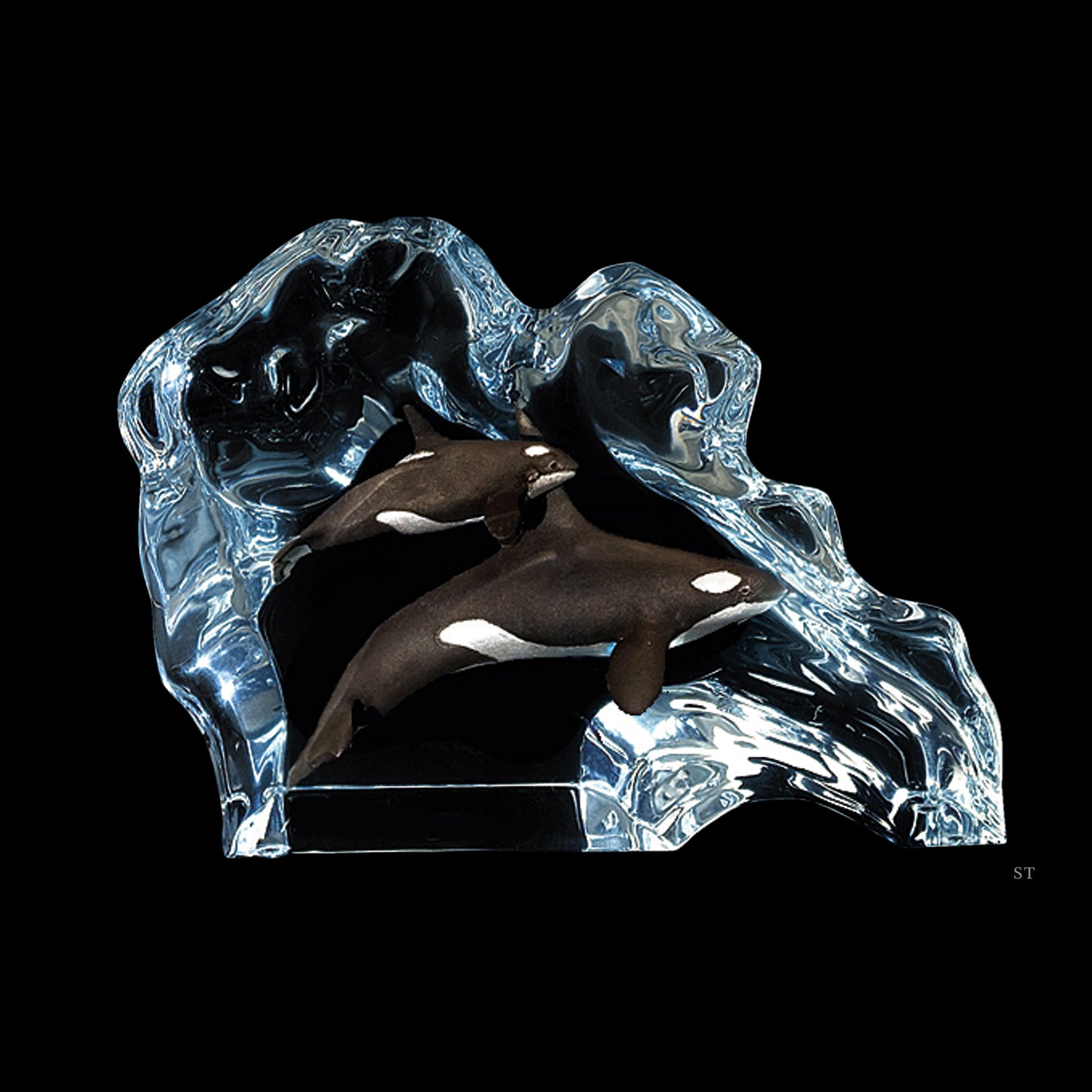 Orca Wave Sculpture by Kitty Cantrell — AllSculptures