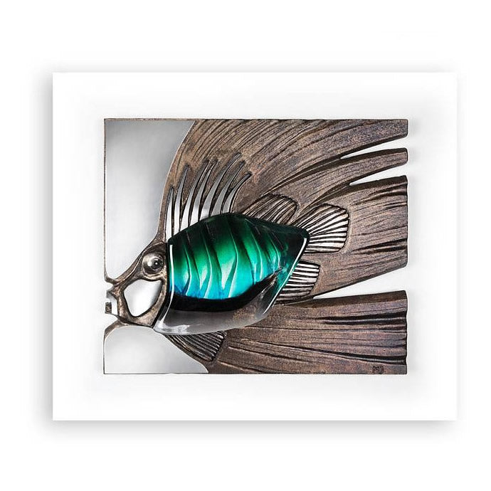 Piranha Crystal Wall Sculpture-Limited Edition — AllSculptures