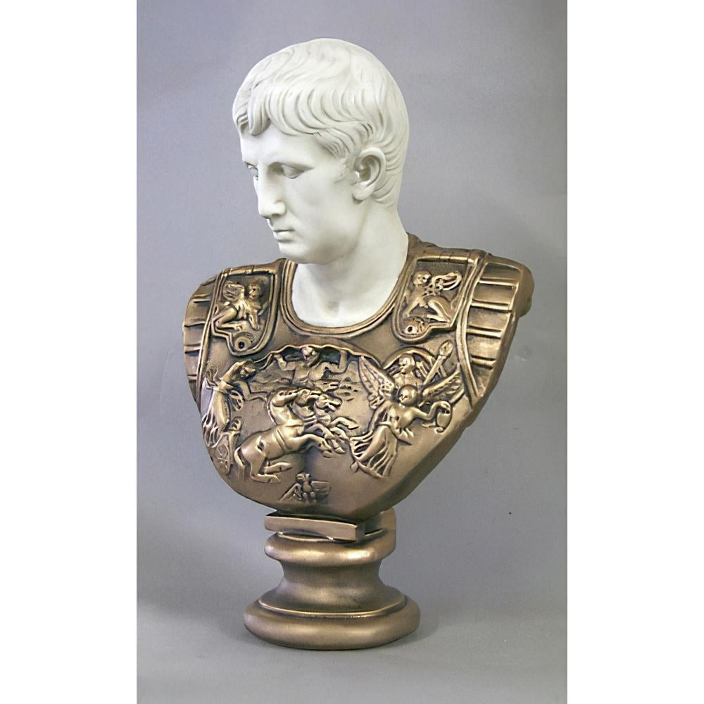 Julius Caesar with Armor Bust — AllSculptures