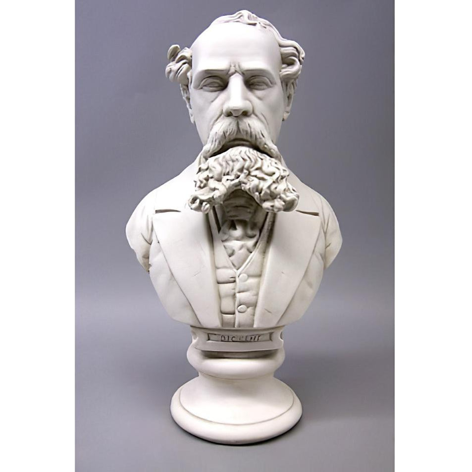 Charles Dickens Bust-16"H — AllSculptures