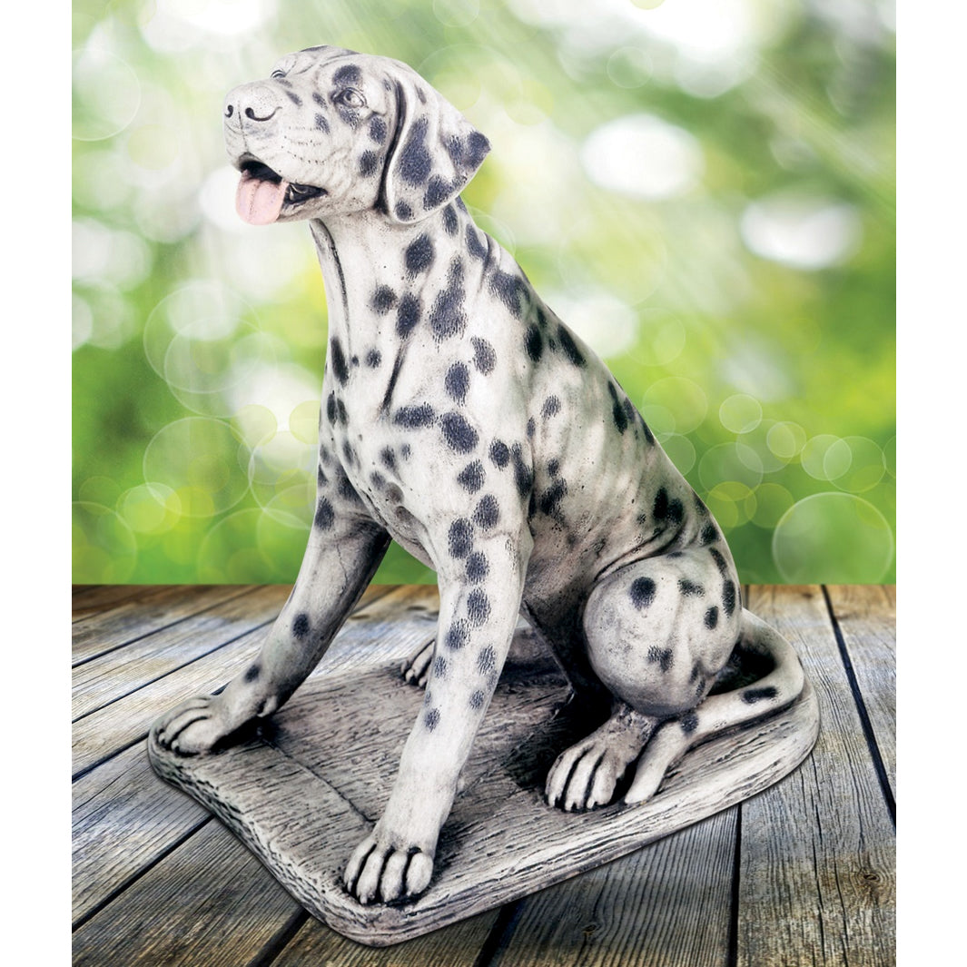 Dalmatian Dog Garden Statue- Cast Stone — AllSculptures