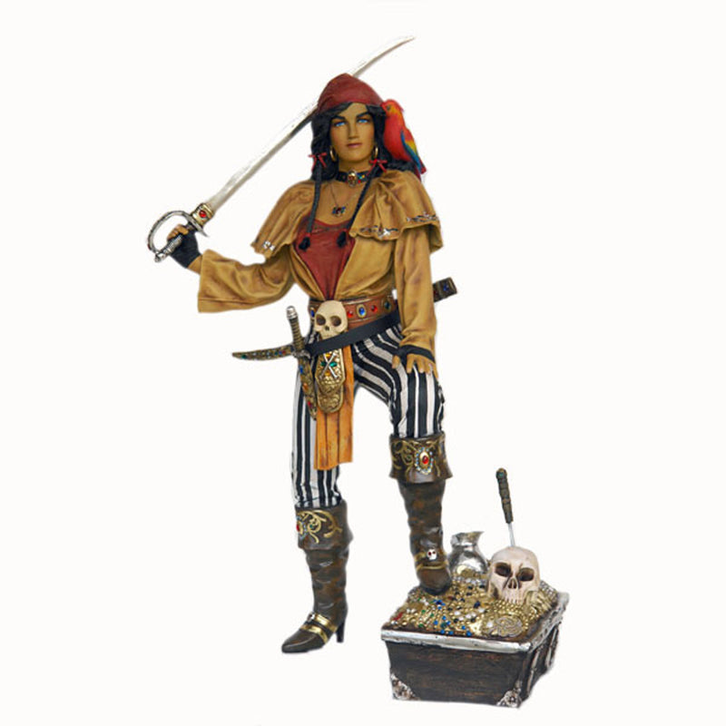 Female Pirate Statue-Fiberglass| Life Size Pirate Statue — AllSculptures