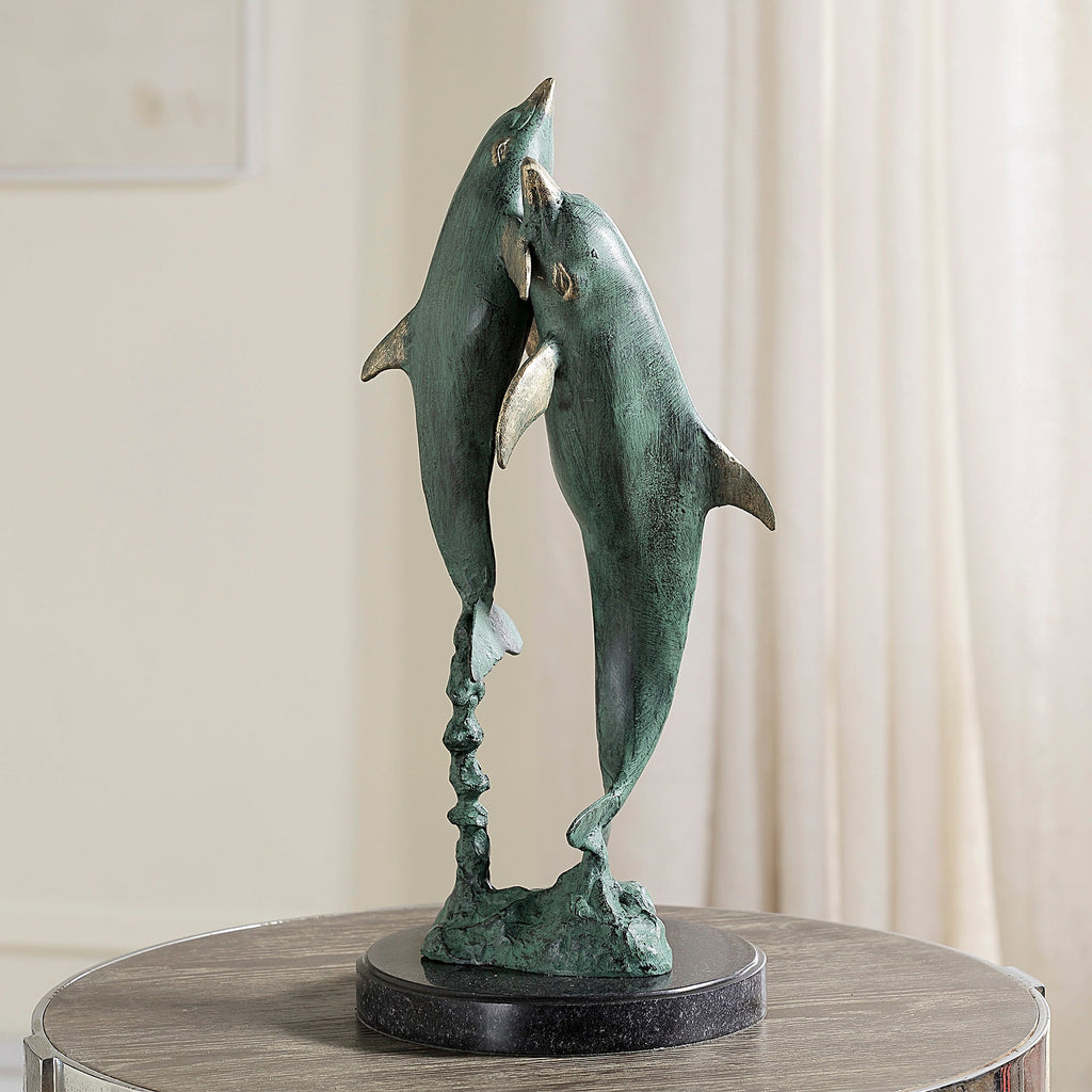 Dolphin Sculptures, Statues & Figurines — AllSculptures