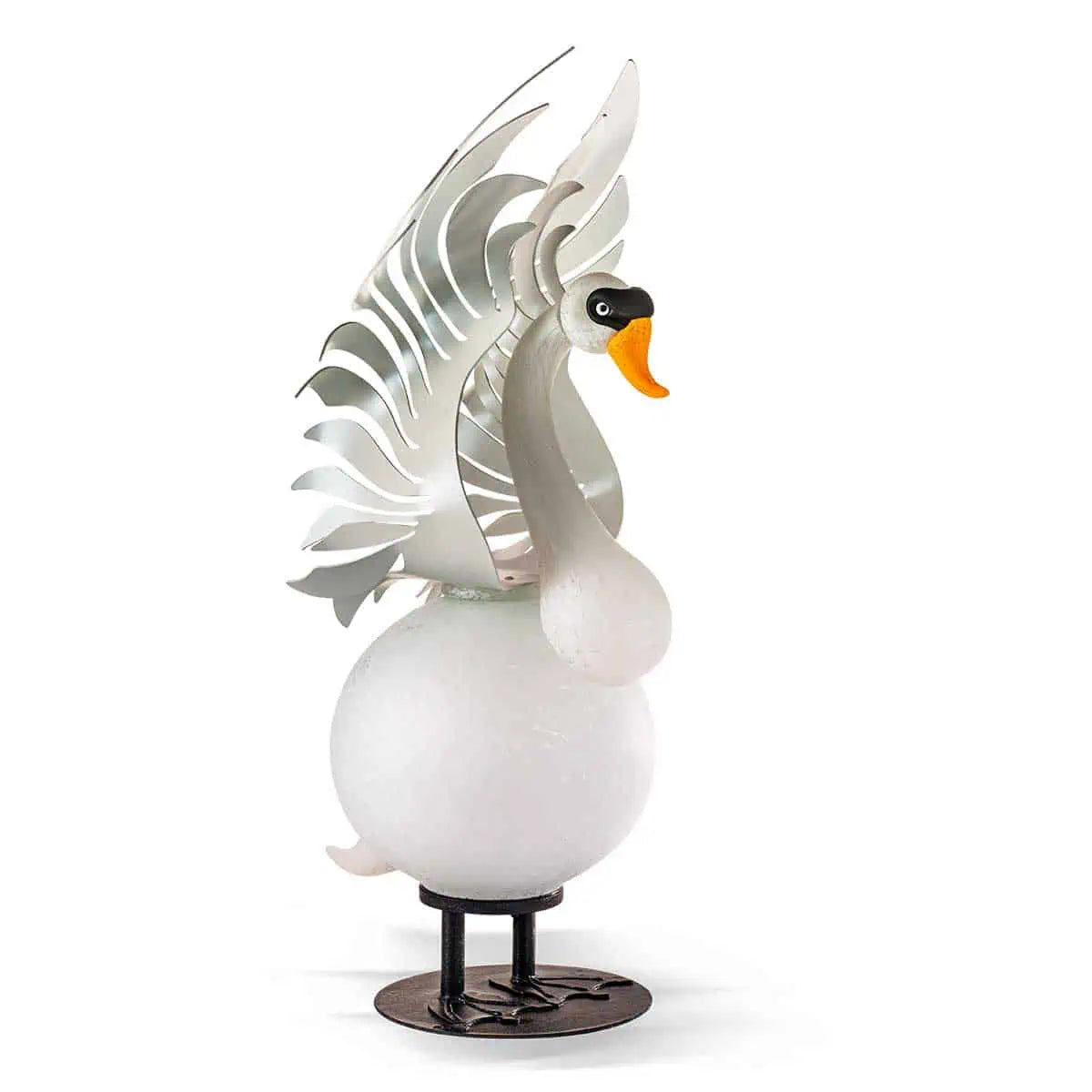 Hektor the Swan Bird Art Glass Sculpture by Borowski — AllSculptures