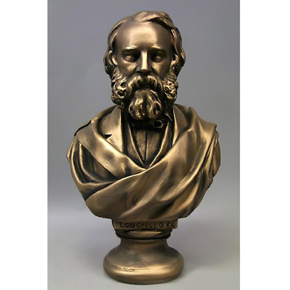 Henry Wadsworth Longfellow Bust-18"H — AllSculptures