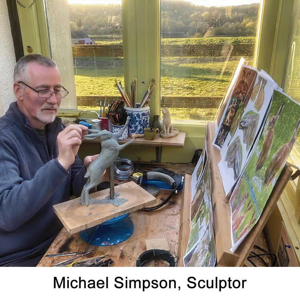 Close Company Bird Hunting Sculpture | Richard Cooper Bronze ...