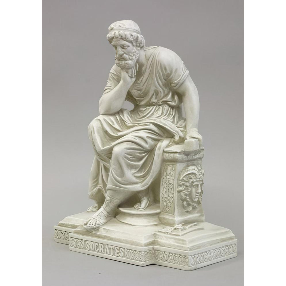 Greek Philosopher Socrates Seated Statue — AllSculptures