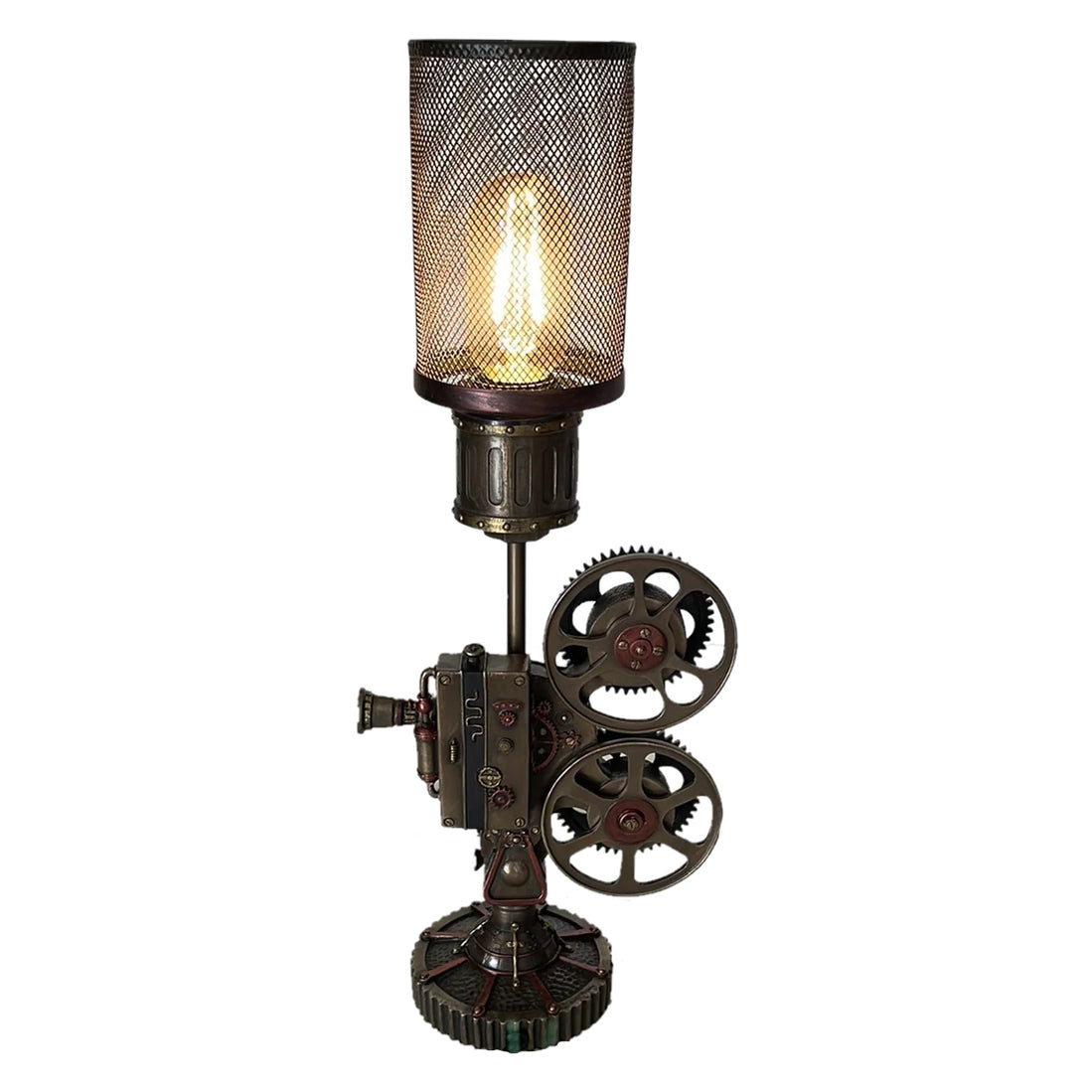 Steampunk Projector Mesh Lamp — AllSculptures