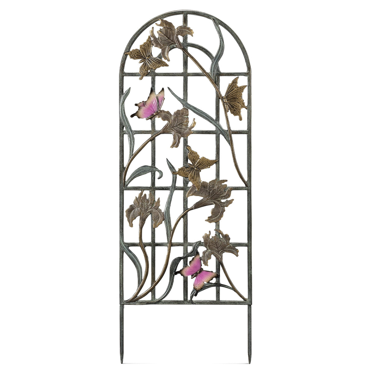 Wide Butterfly Garden Trellis | SPI Home — AllSculptures