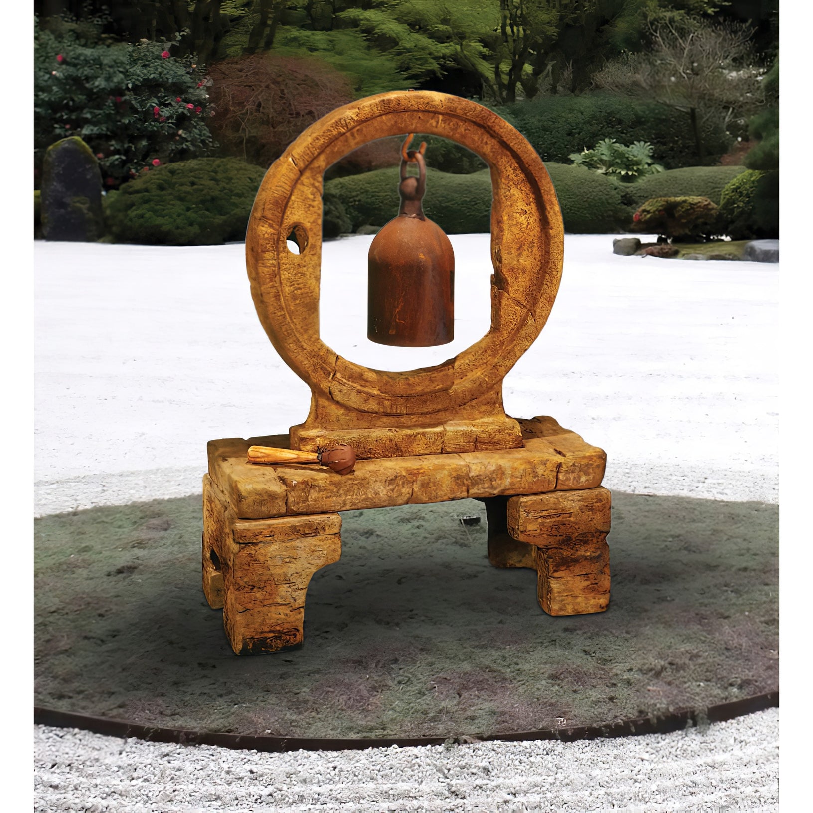 Zen Asian Garden Bell For Garden — AllSculptures
