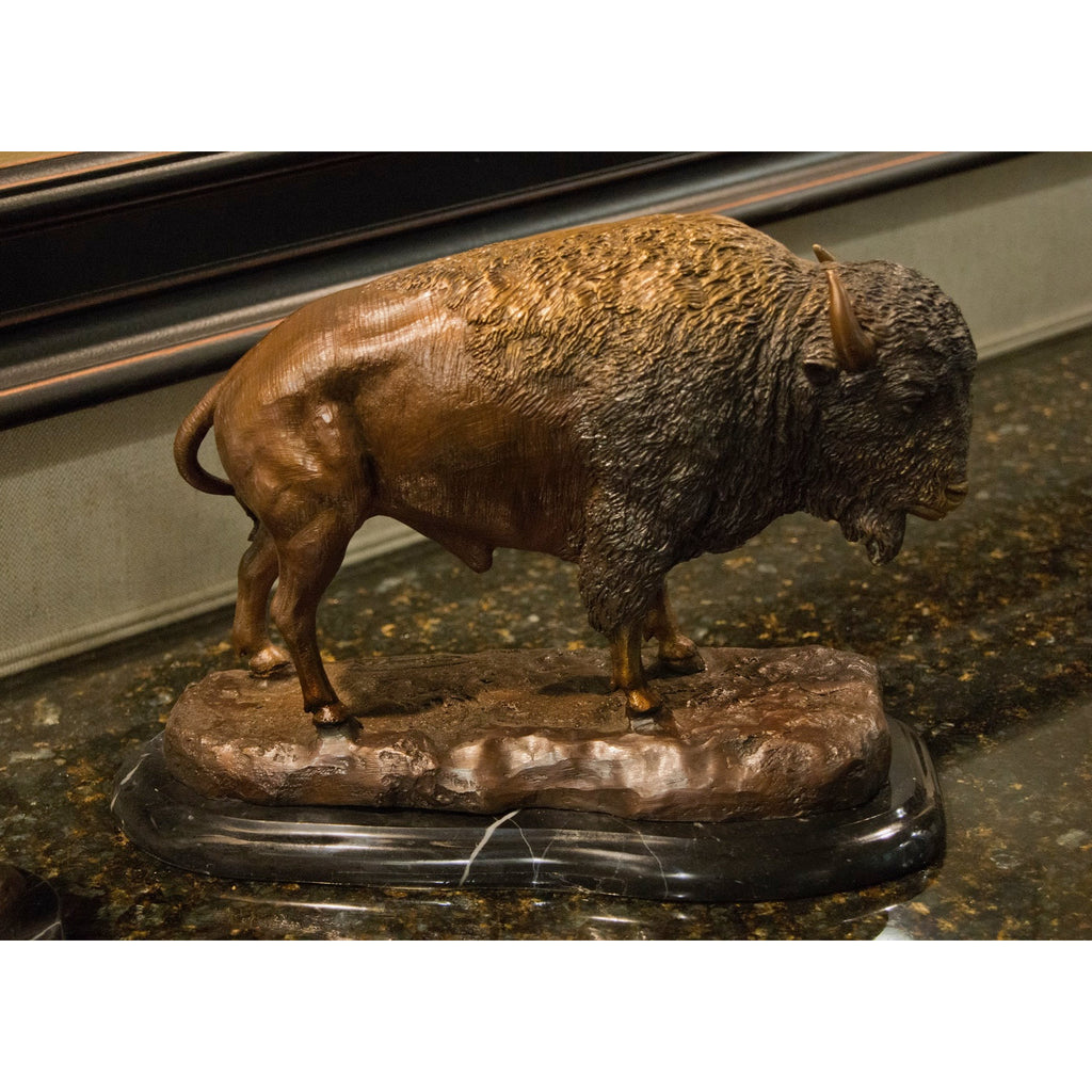 Buffalo Sculptures-Buffalo Statues-AllSculptures.com