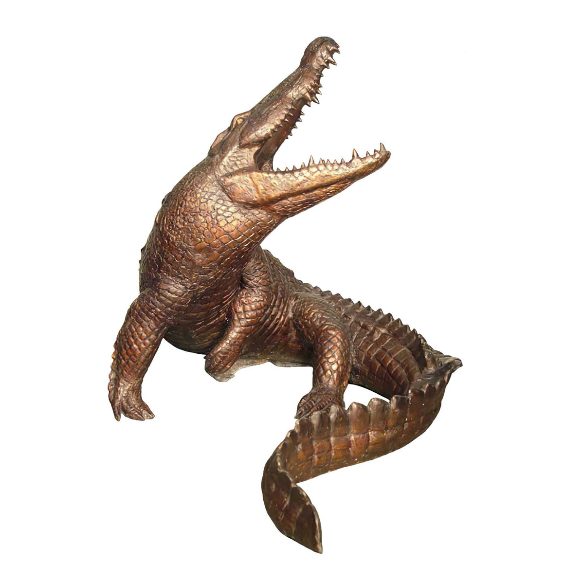 Bronze Crocodile Sculpture — AllSculptures