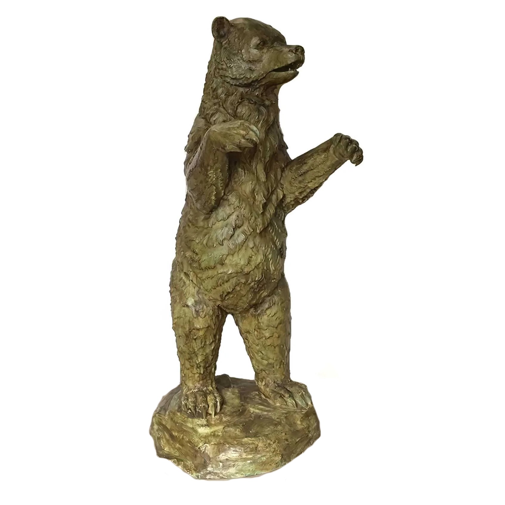 Bronze Standing Bear Sculpture- Large — AllSculptures
