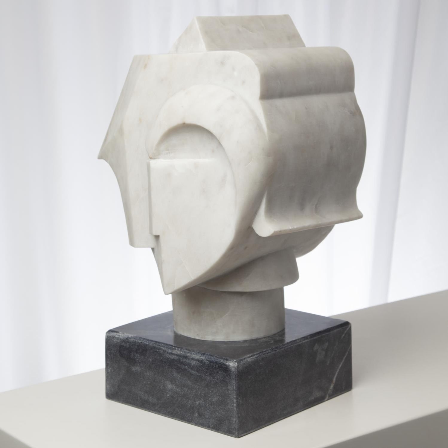 Grand Cubism Marble Bust — AllSculptures