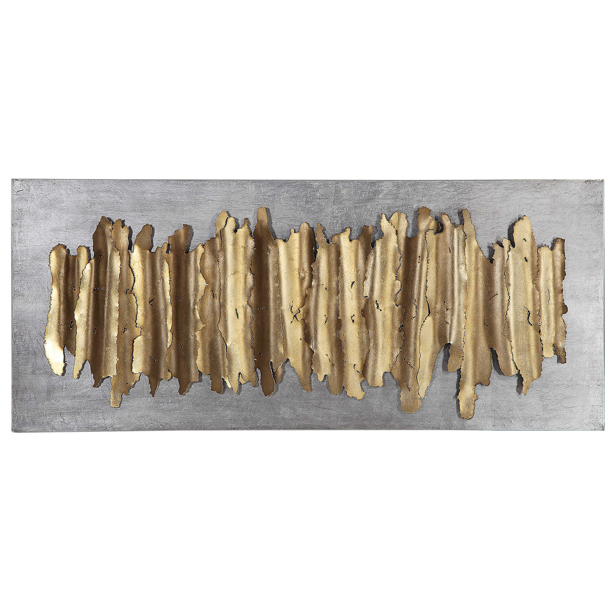 Composition of Silver & Gold- Metal Wall Art — AllSculptures