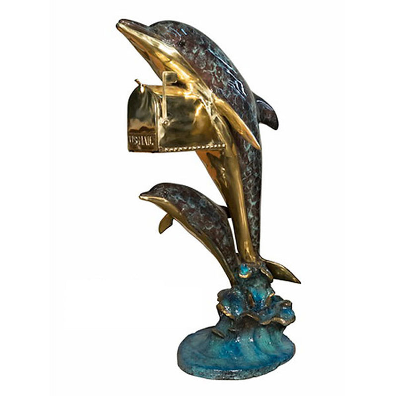 Dolphin Mailbox Sculpture — AllSculptures