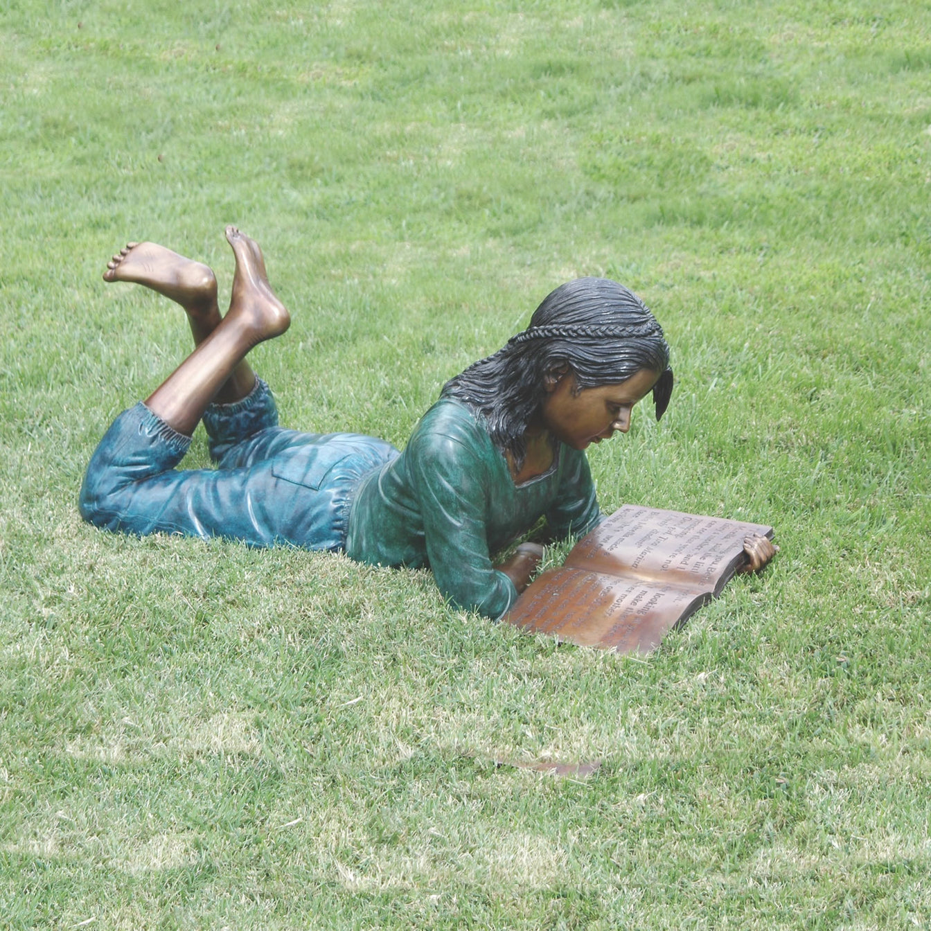 Girl Reading Book Sculpture "Dorothy" — AllSculptures