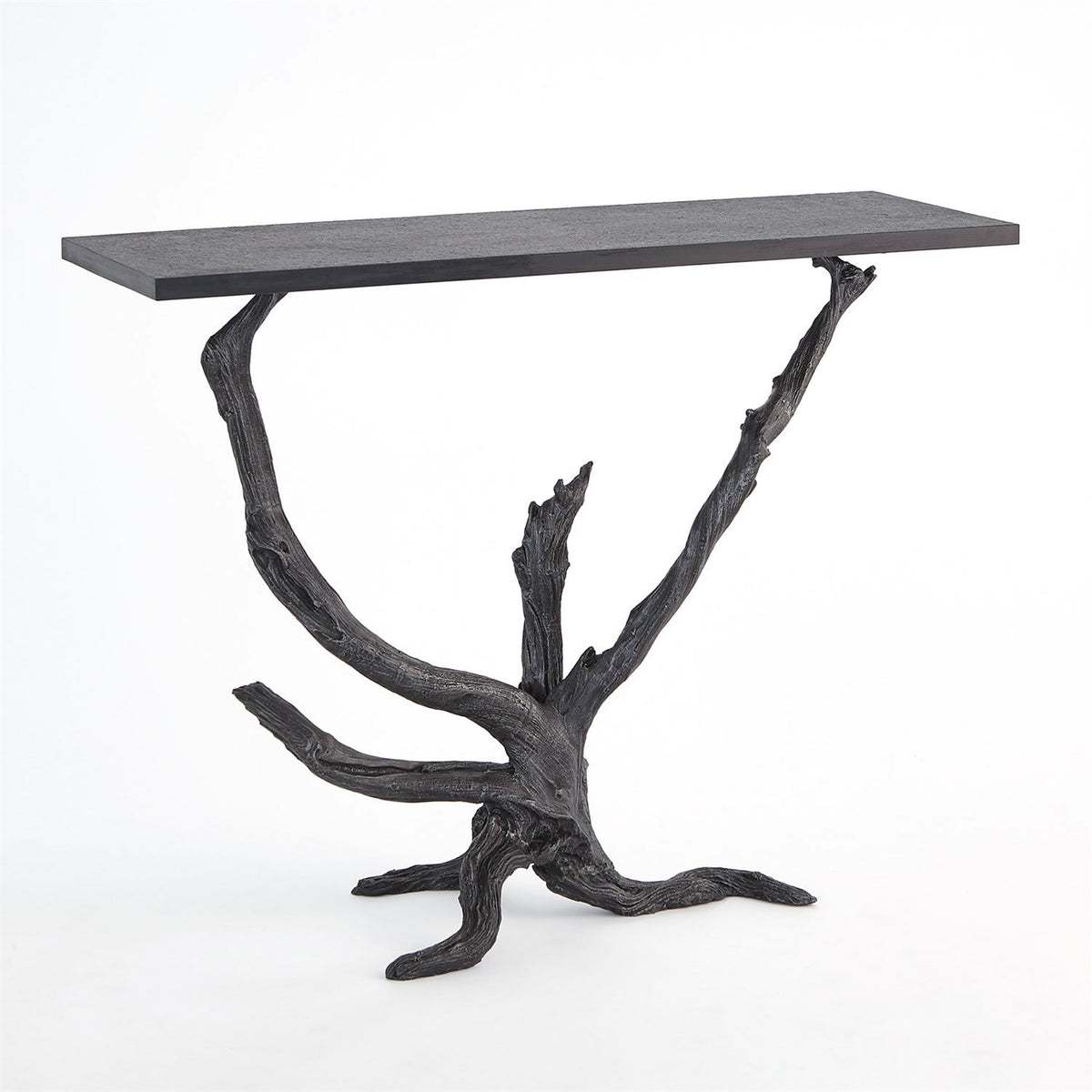 Driftwood Console Table in Iron — AllSculptures