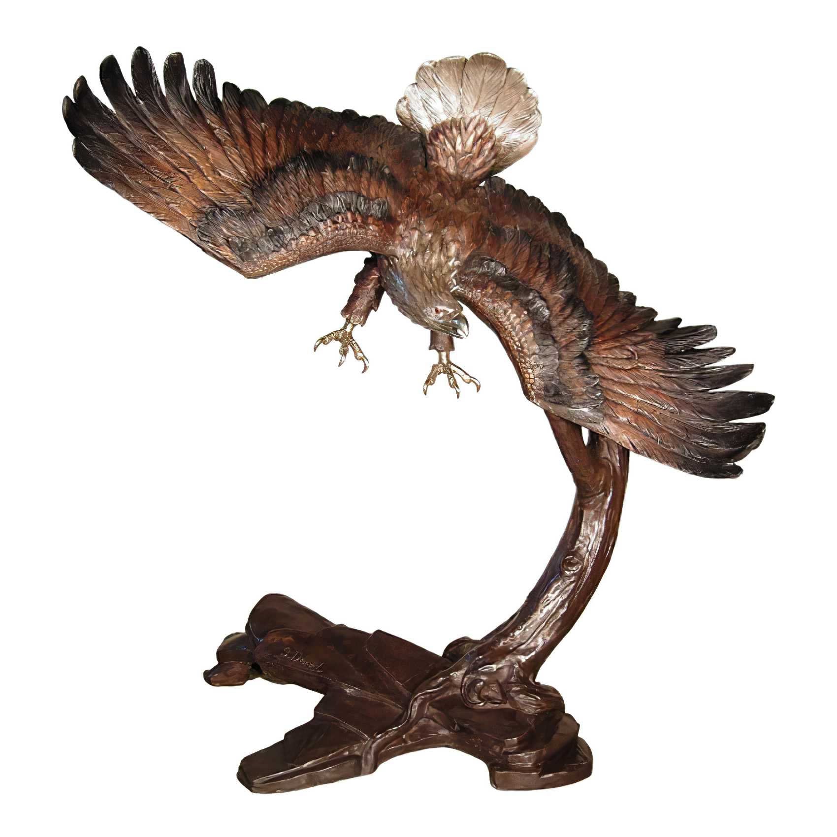 Large Eagle Statues | 36"+ Eagle Statues for Sale — AllSculptures