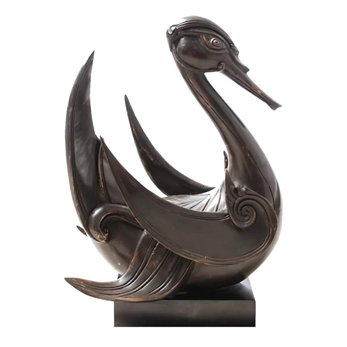 Mythical Swan Bronze Sculpture — AllSculptures
