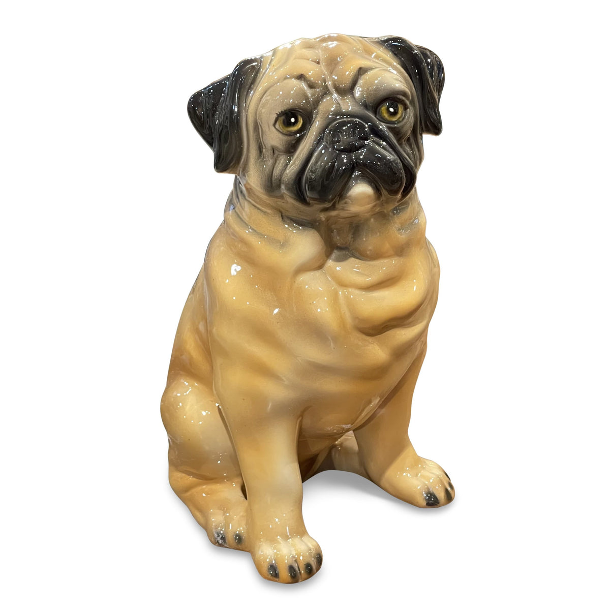 Pug Sculpture-Italian Ceramic — AllSculptures
