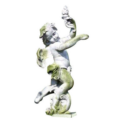 Rococo Angel Statue-Torch Right — AllSculptures
