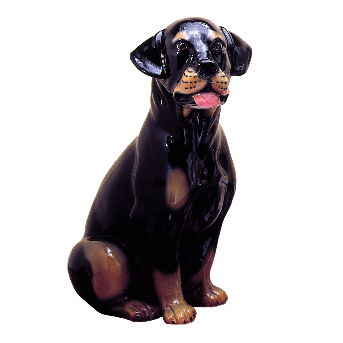 Rottweiler Sculpture-Italian Ceramic — AllSculptures