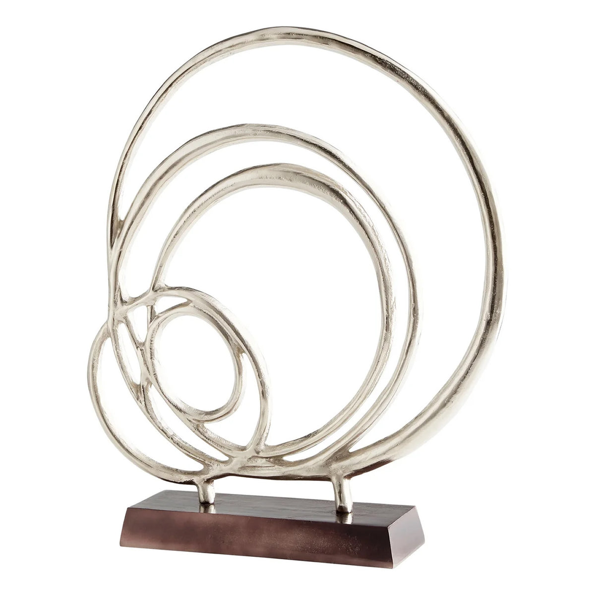 Silver Loops Tabletop Sculpture — AllSculptures