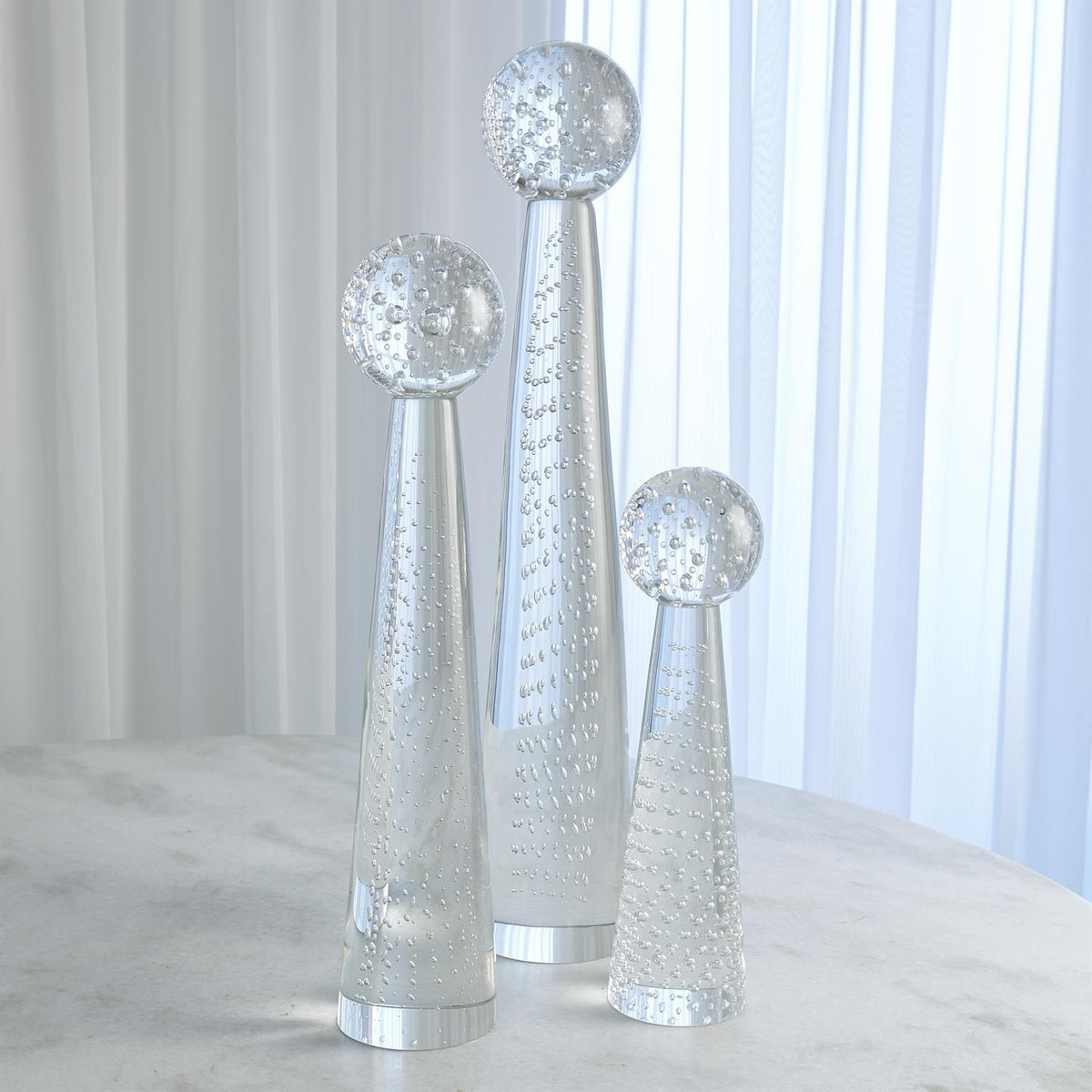 Art Glass Tower Sphere Obelisks — AllSculptures