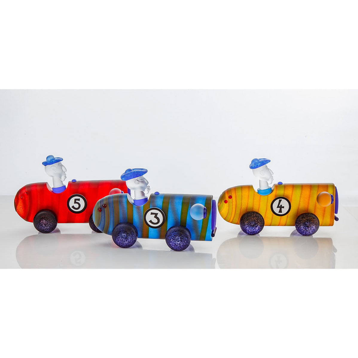 Race Car Sculpture-Art Glass — AllSculptures