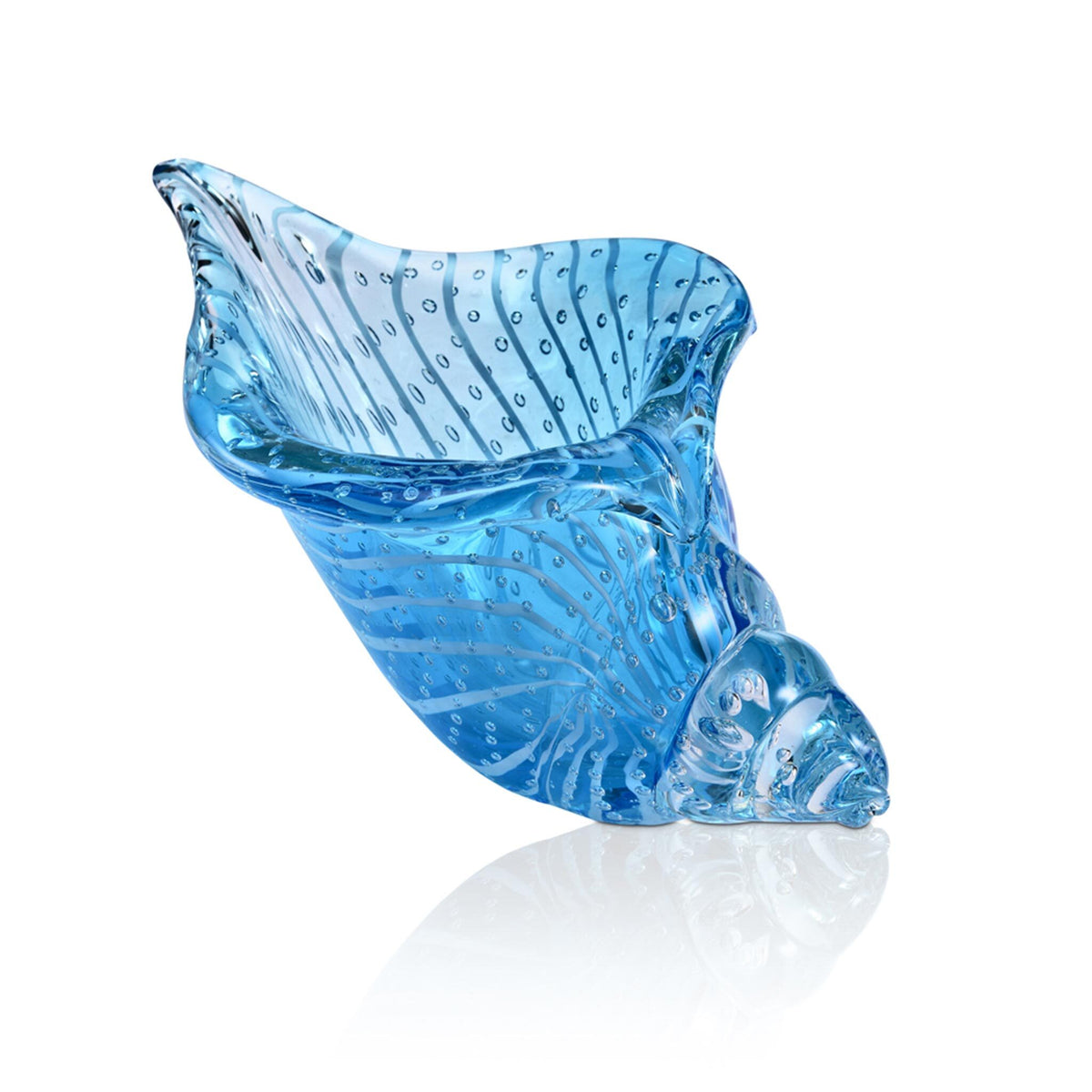 Blue Glass Shell Figurine by San Pacific International/SPI Home ...