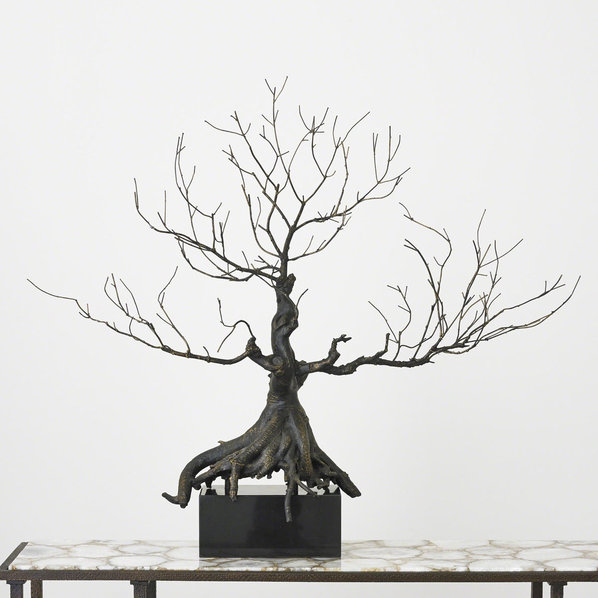 Imperial Penzai Bonzai Tree Sculpture-Iron/Marble — AllSculptures