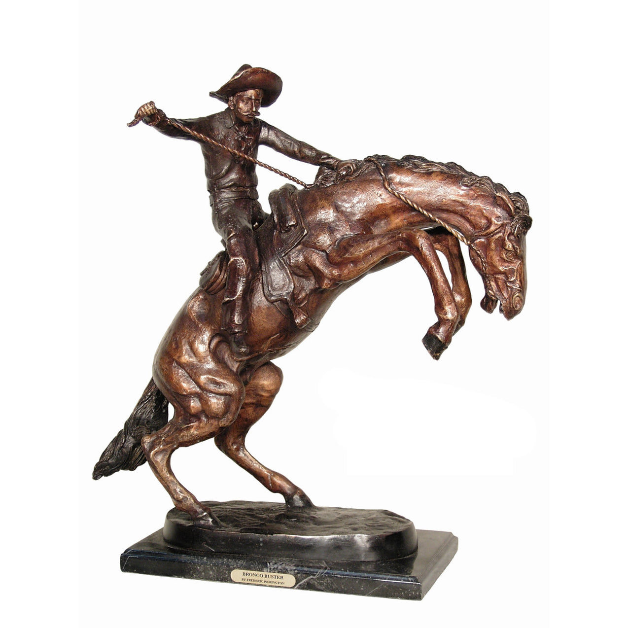 Bronco Buster Bronze Sculpture — AllSculptures