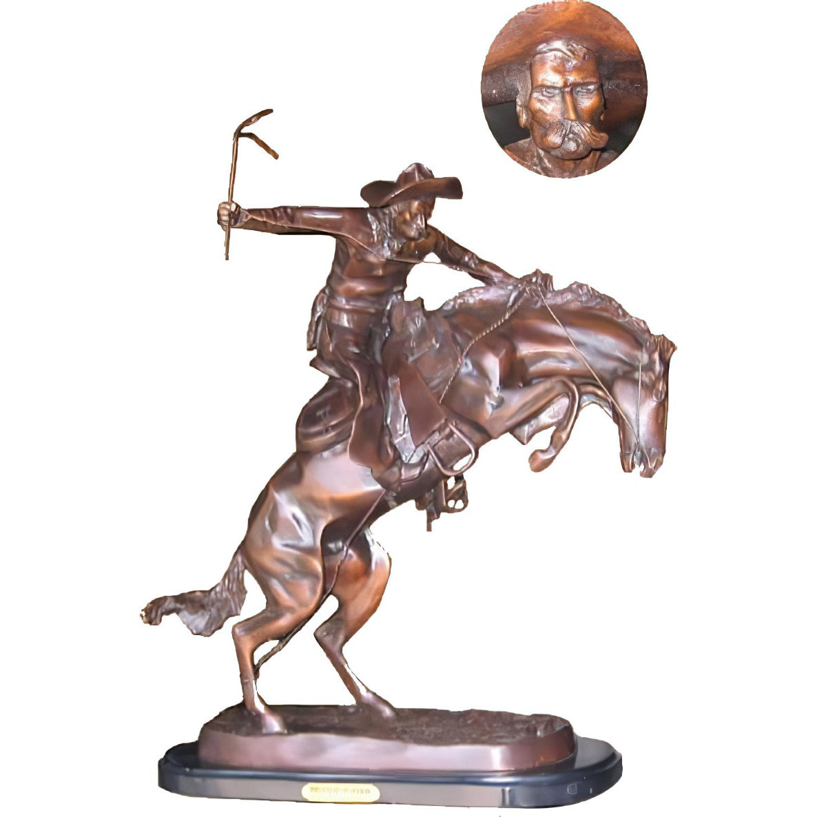 Bronze Bronco Buster Sculpture — AllSculptures