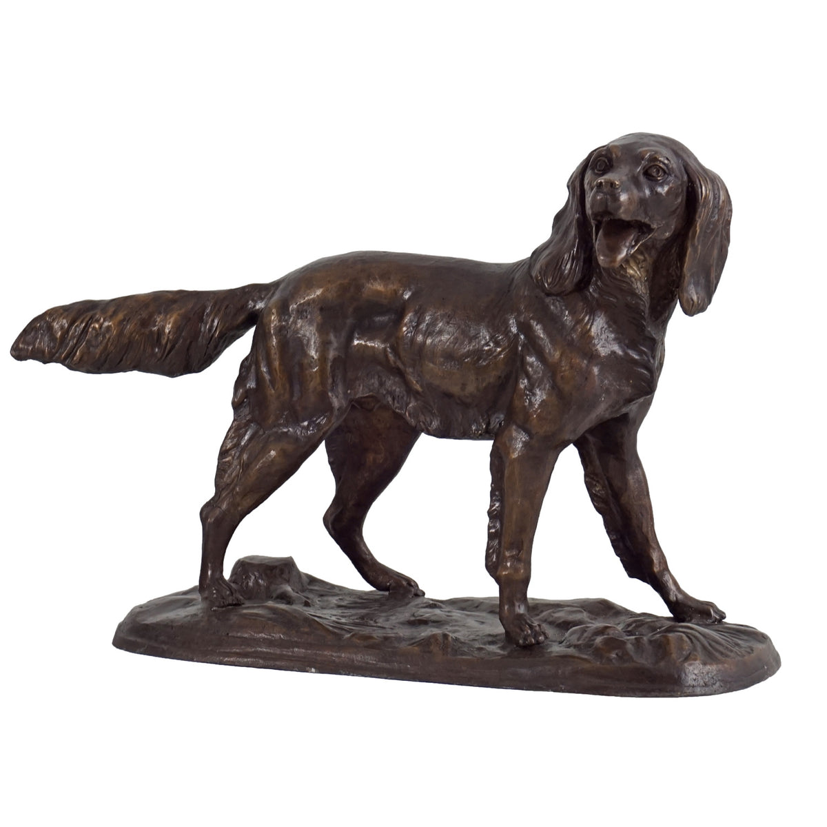 Spaniel Bronze Dog Sculpture — AllSculptures