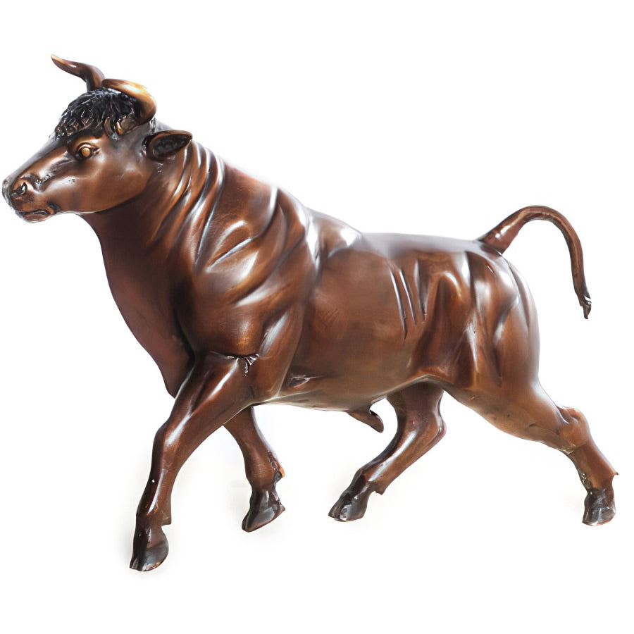 Bronze Standing Bull Sculpture — AllSculptures
