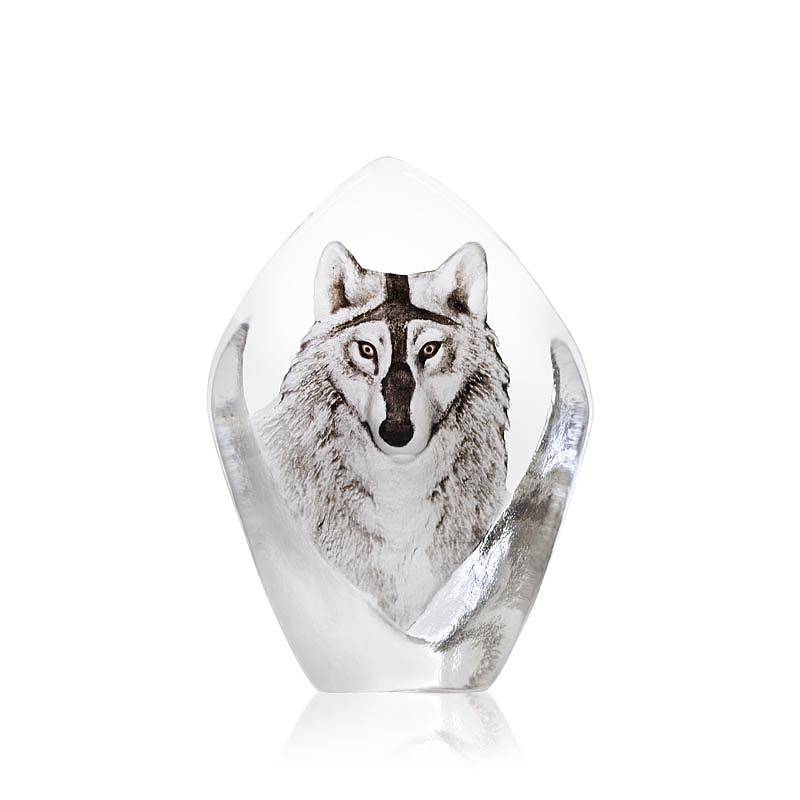 Crystal Wolf Statue by Mats Jonasson — AllSculptures