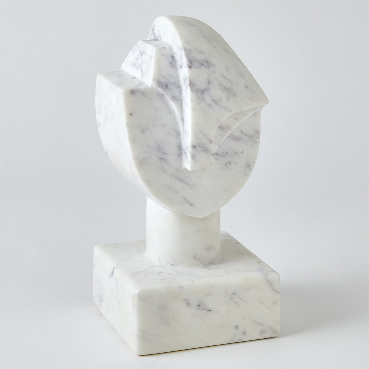 Cubist Mod Marble Bust — AllSculptures