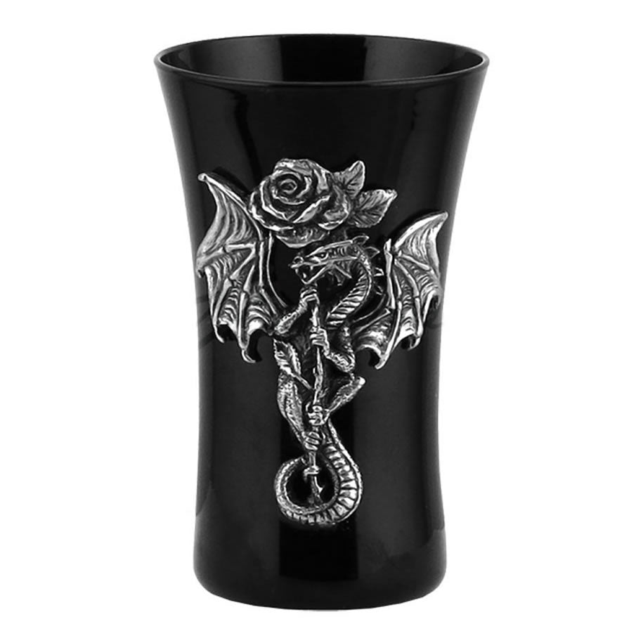Dragon With Rose Shot Glass — AllSculptures