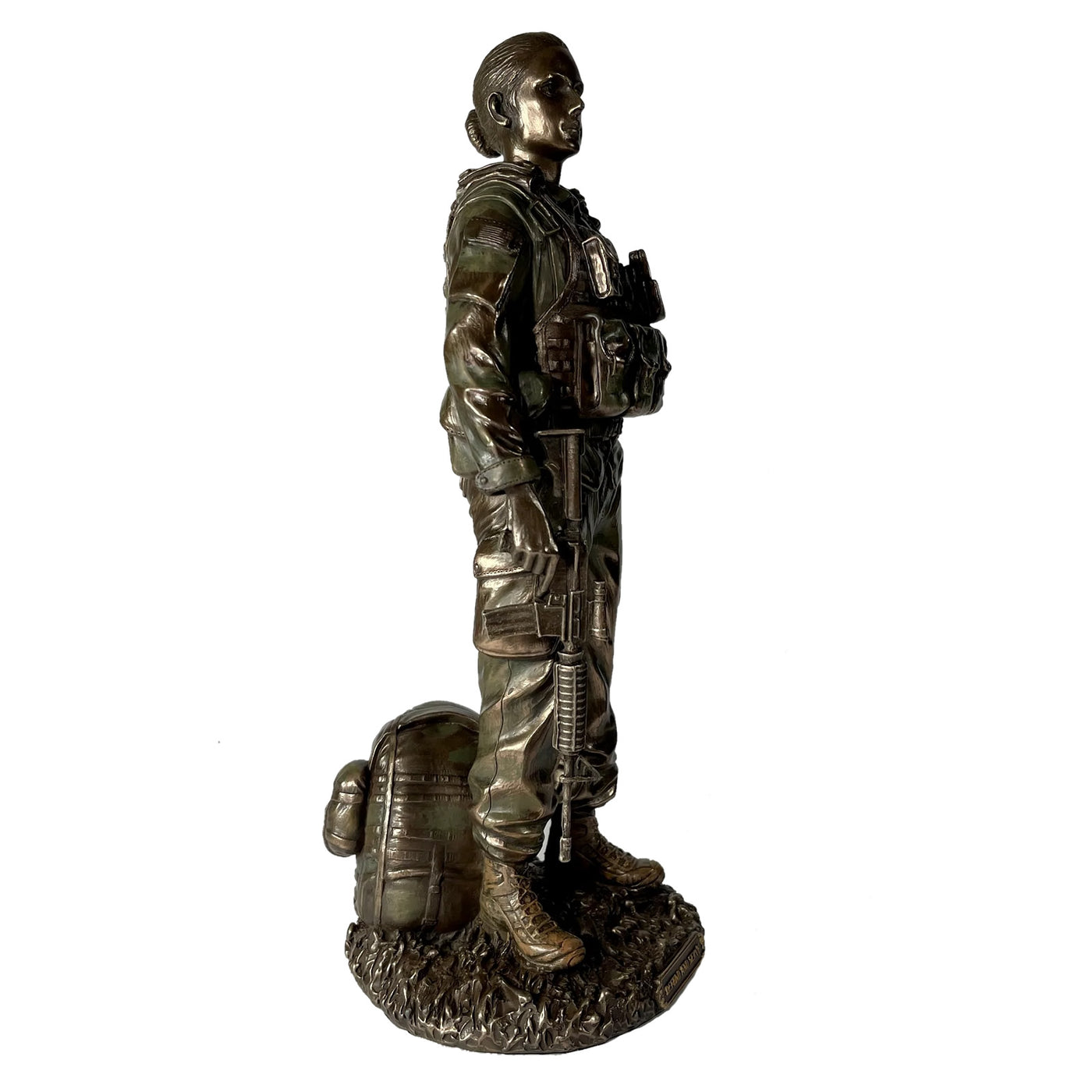 Female Soldier Statue-Defend & Serve — AllSculptures