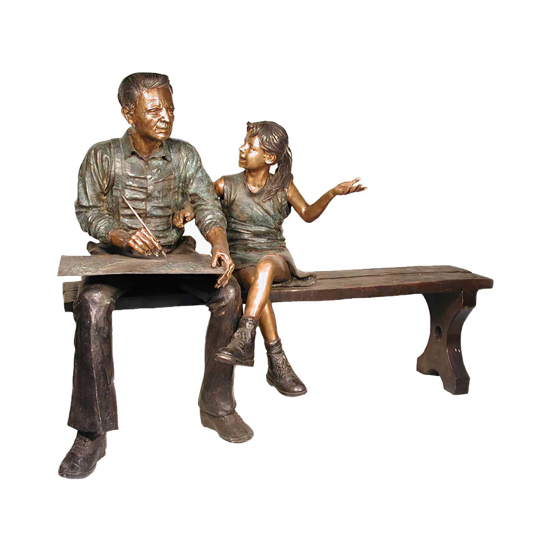 School & Library Sculptures | Bronze Kids Reading Sculptures ...