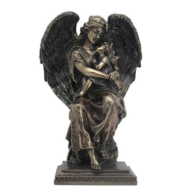 Guardian Angel Holding Little Girl Statue — AllSculptures