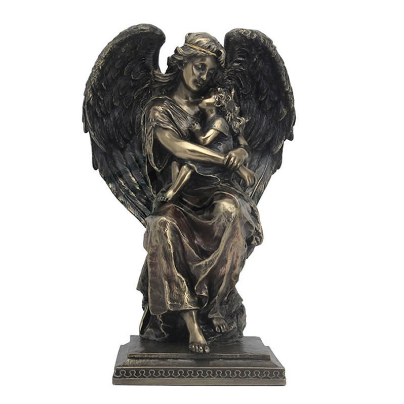 Guardian Angel Holding Little Girl Statue — AllSculptures