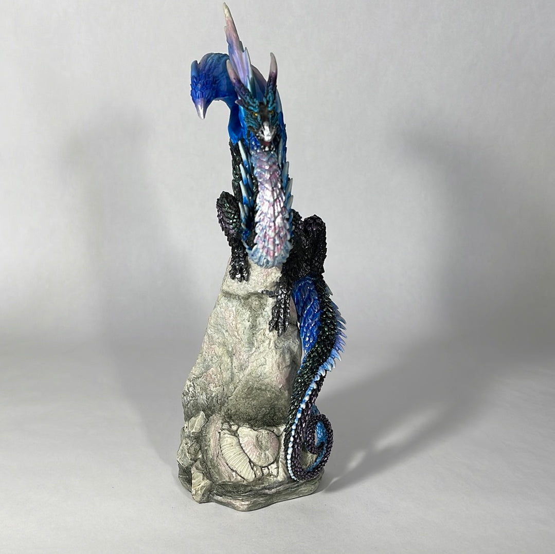 Sapphire Sentinel Dragon Statue — AllSculptures