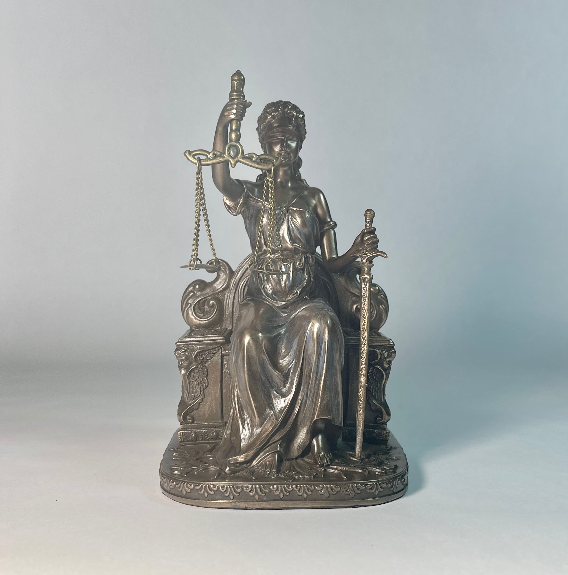 Lady Justice Sitting Statue — AllSculptures