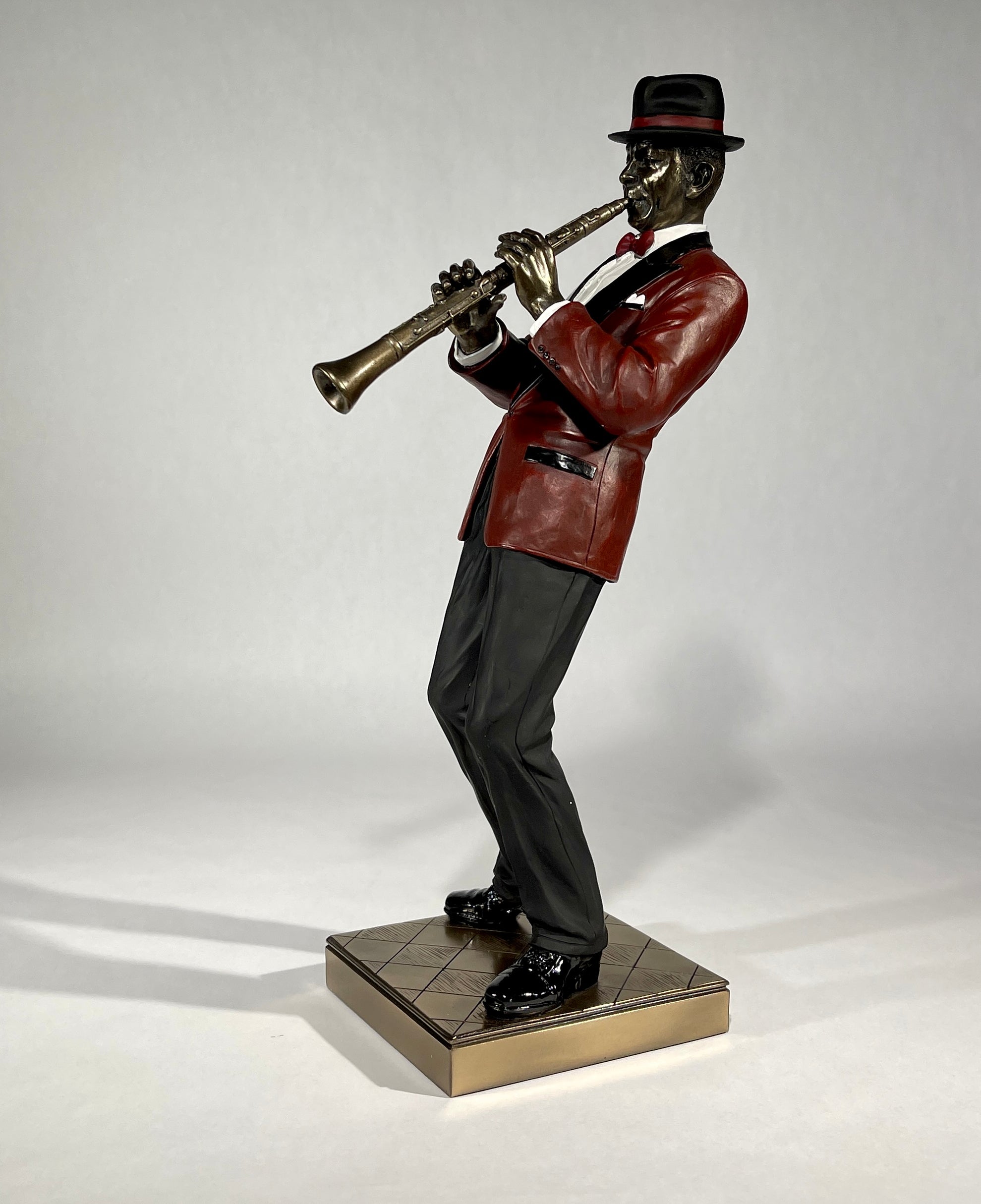 Jazz Band- Clarinet Player Statue — AllSculptures